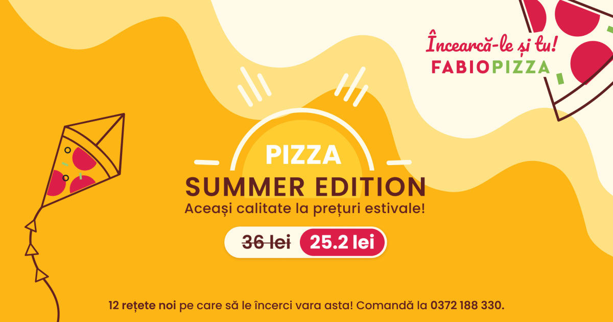 Fabio Pizza - rețete originale, ingrediente alese